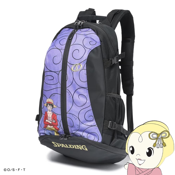 在庫あり　リュック スポルディング ケイジャー ワンピース ゴムゴムの実 40-007PG バスケリュック SPALDING CAGER ONE PIECE