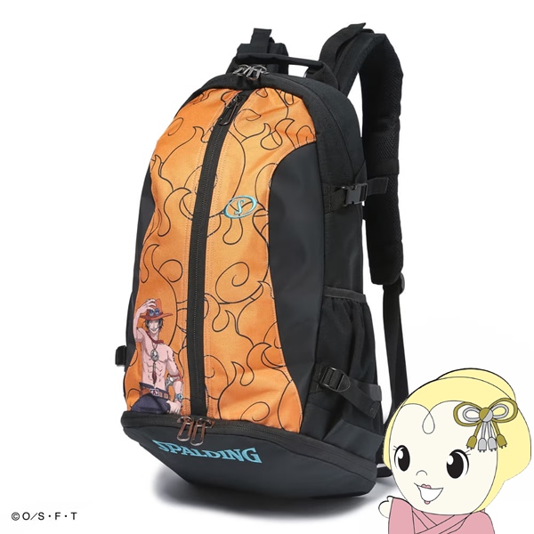 在庫あり　リュック スポルディング ケイジャー ワンピース メラメラの実 40-007PMM バスケリュック SPALDING CAGER ONE PIECE