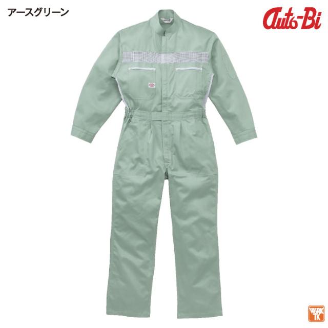 AUTO-BI ツナギ服 Lサイズ カ-キ 6300K2L 代引不可 AUTO-BI 長袖つなぎ服