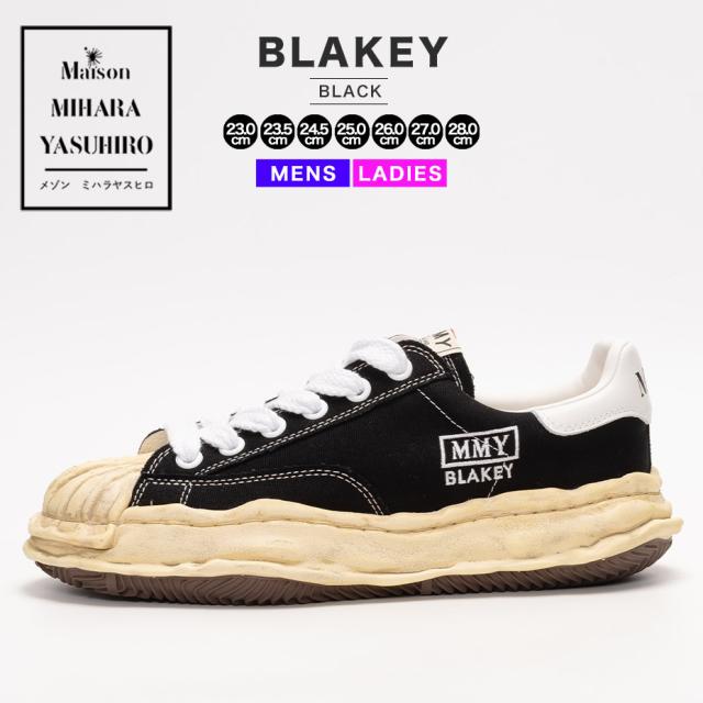 ミハラヤスヒロ スニーカー blakey ブレイキー メンズ レディース ユニセックス ブラック 黒 キャンバススニーカー 厚底 ローカット 幅広 3eシューズ 靴 A13FW728 Maison mihara yasuhiro ブランド 送料無料