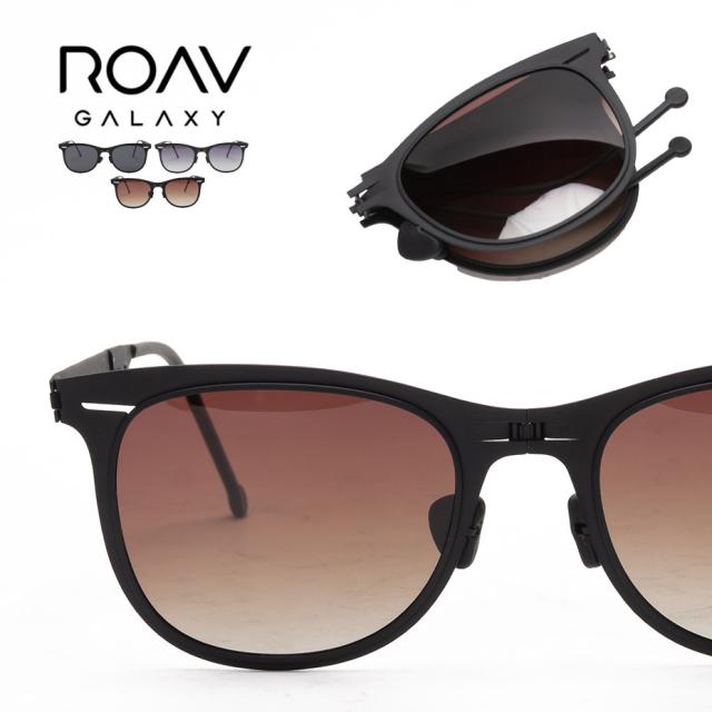 Roav Galaxy サングラス 折りたたみ レディース メンズ 偏光 UVカット ブランド ローブギャラクシー おしゃれ 運転用 薄い 色 薄い色 ドライブ ウェリントン 型 メガネ 眼鏡 かわいい 軽い 軽量 持ち運び 折りたたみ式 ケース付き グレー ブラウン 茶色 2025 冬 春 春夏