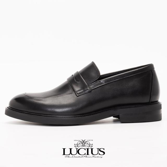 ローファー メンズ おしゃれ カジュアル ビジネス ヒール ローファー ブランド LUCIUS ルシウス モカシン スリッポン ビジネスシューズ 本革 軽い 歩きやすい 軽量 革靴 普段 カジュアルシューズ Uチップ レザー スーツ ブラック 黒 シューズ 靴 2025 春 春夏 夏