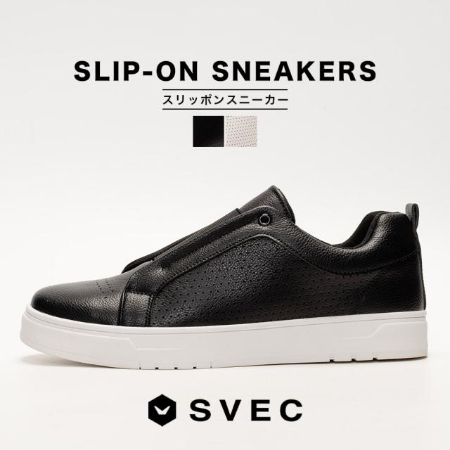 SVEC 25〜27cm スリッポンスニーカー スリッポン 厚底 紐なし ひもなし スニーカー ローカット スニーカー おしゃれ 韓国 カジュアルシの通販はau PAY マーケット - 靴の ...
