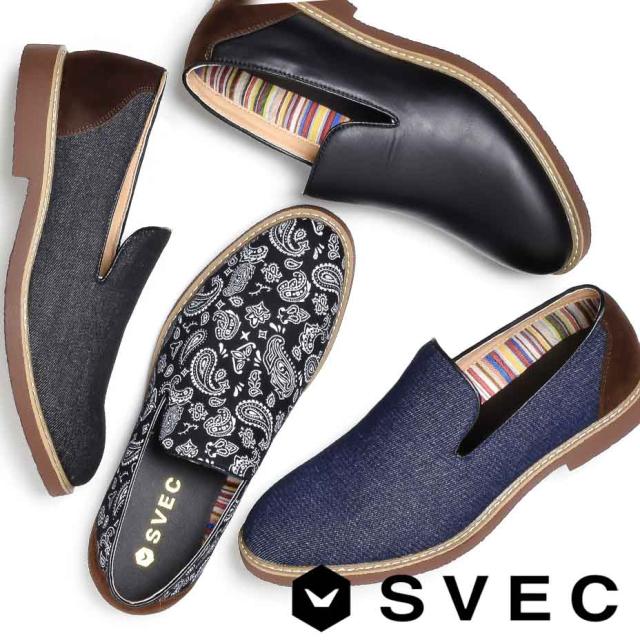 SVEC スリッポン 3E EEE メンズ スリッポンシューズ 軽量 異素材 MIX ビジネスシューズ 通勤 軽い カジュアルシューズ デニム スエード の通販はau PAY マーケット ...