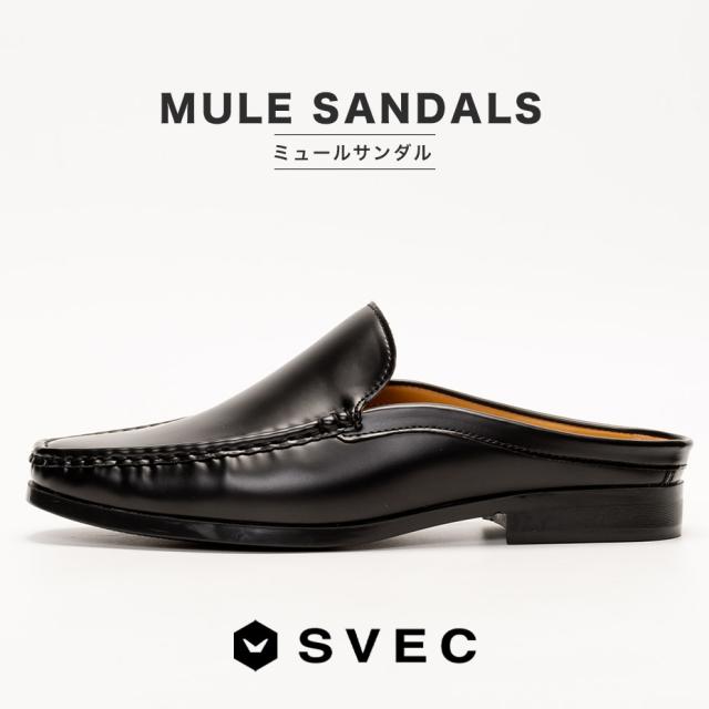 SVEC サンダル 24.5〜27.5cm メンズ ミュール ローヒール ローファー ローファーサンダル かかとなし おしゃれ つっかけ スリッパ カジュの通販はau PAY マーケット ...