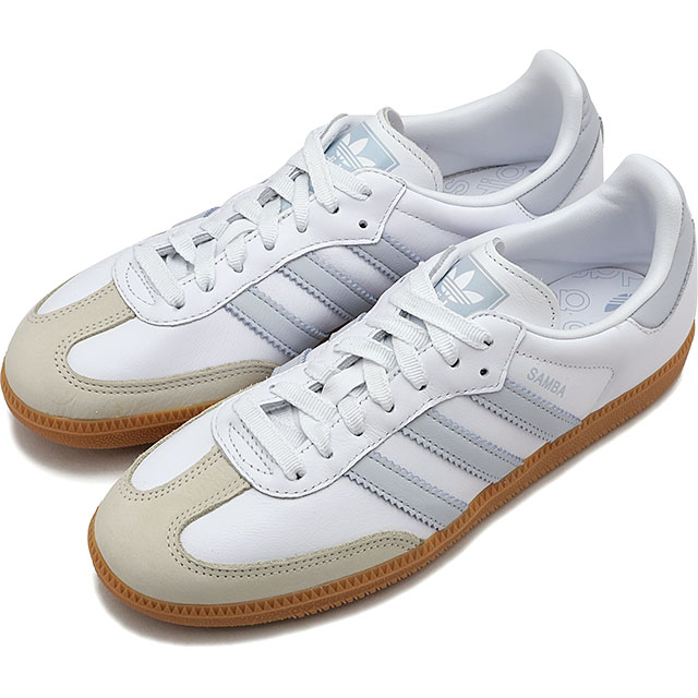 アディダス オリジナルス adidas Originals レディース スニーカー サンバ OG ウィメンズ [NKG95/IE0877 SS24] SAMBA OG W 靴 シューズ フットウェアホワイト/ハローブルー/オフホワイト 正規取扱店