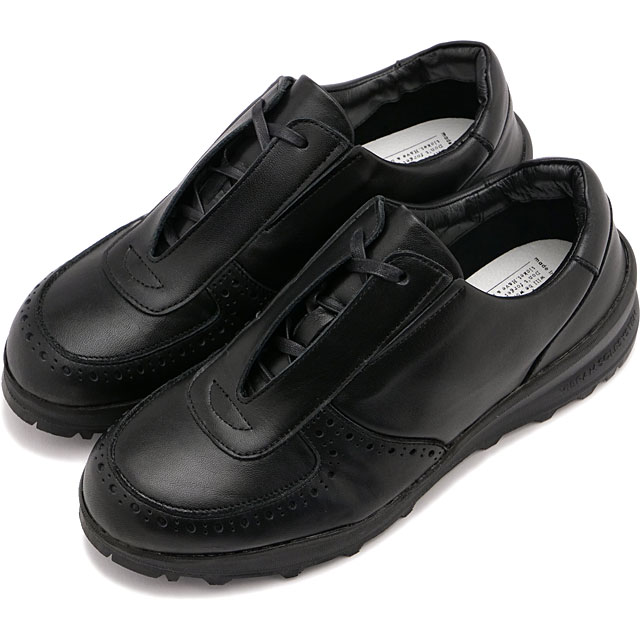 ショセ トラベルシューズ TRAVEL SHOES by chausser トラベル シューズ バイ ショセ アクティブ レザースニーカー [TRA-024 SS25] Active Leather sneakers レディース 靴 日本製 生活防水 ビブラムソール ブラック BL 正規取扱店