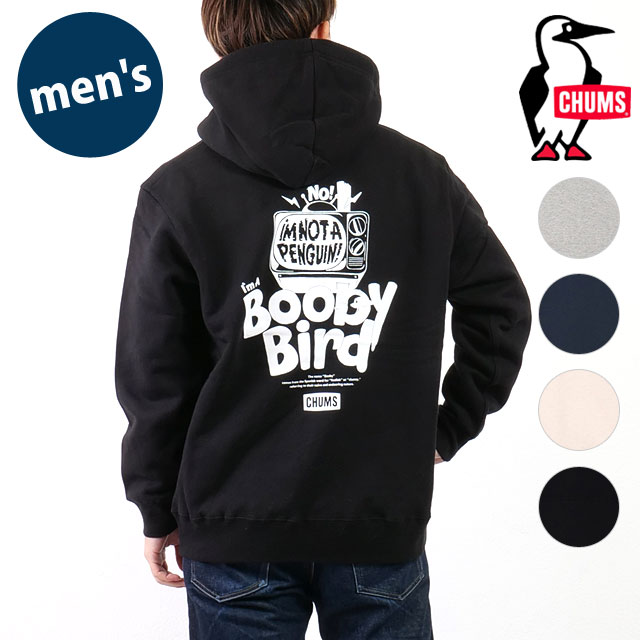チャムス CHUMS アイムノットアペンギンプルオーバーパーカー [CH00-1528 FW25] M I’m Not A Penguin Pullover Parka メンズ トップス スウェットフーディー USAコットン オーバーサイズ 正規取扱店