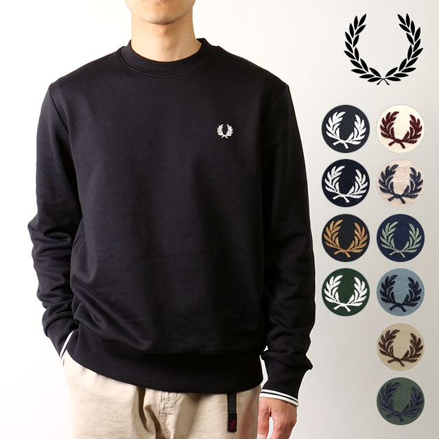 フレッドペリー FRED PERRY クルーネック スウェットシャツ [M7535] CREW NECK SWEATSHIRT メンズ トップス トレーナー 長袖 当店激オシ 正規取扱店