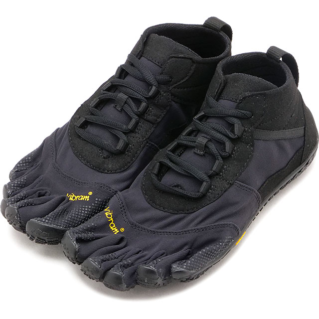 ビブラムファイブフィンガーズ Vibram FiveFingers 5本指シューズ レディース ハイキング トレッキング用 V-TREK [19W7401] 靴 ベアフットスニーカー 黒 Black/Black 正規取扱店