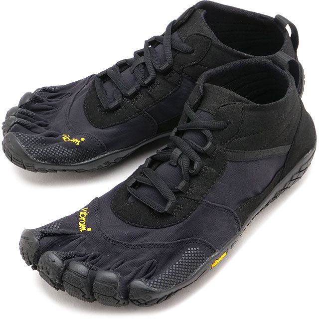 ビブラムファイブフィンガーズ Vibram FiveFingers 5本指シューズ メンズ ハイキング トレッキング用 V-TREK [19M7401] 靴 ベアフットスニーカー 黒 Black/Black 正規取扱店