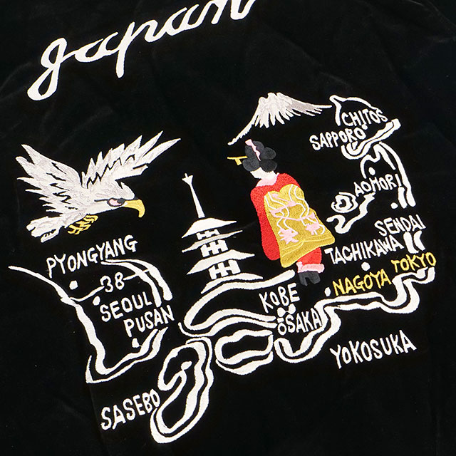 タイオン TAION リバーシブル“SKAJAN”ダウンジャケット [TAION-JK04JS] U REVERSIBLE “SKAJAN” DOWN JACKET メンズ アウター インナーダウン スカジャン 2WAY JAPAN SPECIAL BK/NVY 正規取扱店