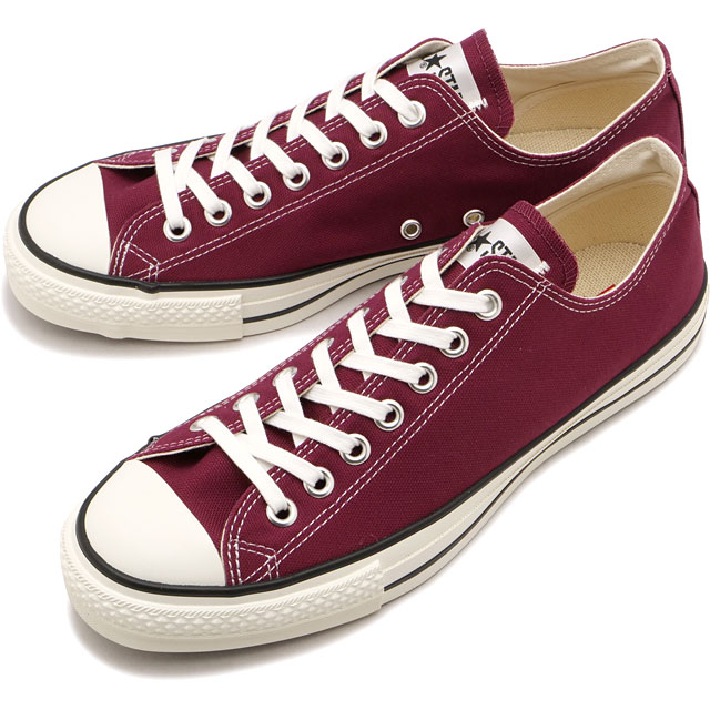 コンバース CONVERSE スニーカー キャンバス オールスター J ローカット [31316720 HO25] CANVAS ALL STAR J OX メンズ 靴 シューズ 日本製 BURGUNDY 正規取扱店