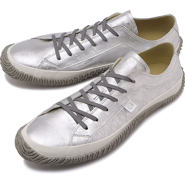 スピングル SPINGLE スニーカー [SP110-41 FW25] SP-110 メンズ・レディース 靴 日本製 カンガルーレザー Silver 正規取扱店