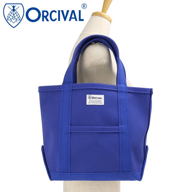 オーシバル ORCIVAL トートバッグ スモール [OR-H0285-KWC FW25] TOTE BAG SMALL メンズ・レディース ユニセックス 鞄 日本製 キャンバストート 小サイズ 帆布 ブルー SMALT-BLUE 正規取扱店
