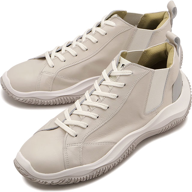 スピングル SPINGLE スニーカー [SP1909-03 FW25] SP-1909 メンズ 日本製 カンガルーレザー 軽量 サイドゴア Ivory 正規取扱店