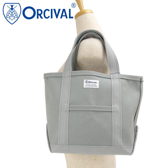 オーシバル ORCIVAL トートバッグ スモール [OR-H0285-KWC] TOTE BAG SMALL メンズ・レディース ユニセックス 鞄 日本製 キャンバストート 小サイズ 帆布 グレー GREYISH-GREEN 正規取扱店