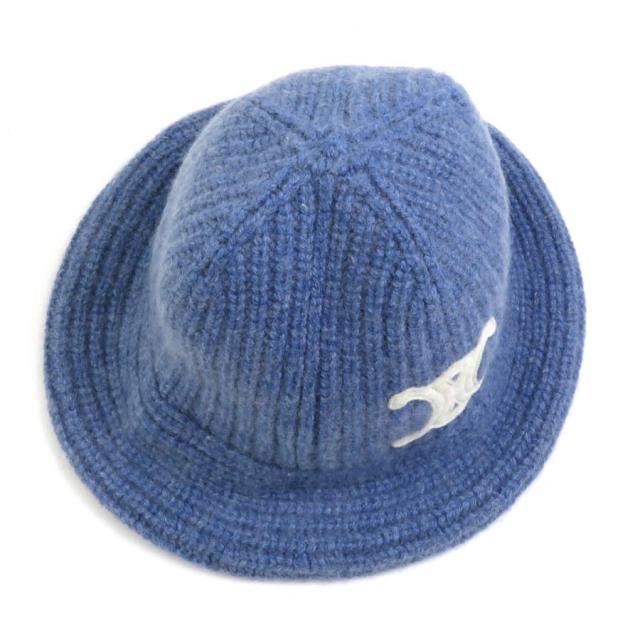 CELINE セリーヌ トリオンフ ハット バケツハット ブルー 14067