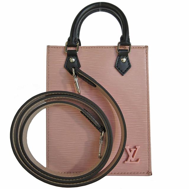 LOUIS VUITTON ルイ ヴィトン プティット サック プラ エピ M69575 斜め掛けショルダーバッグ ハンドバッグ ライトピンク/ブラック 14061 レディース【中古】 s0008a