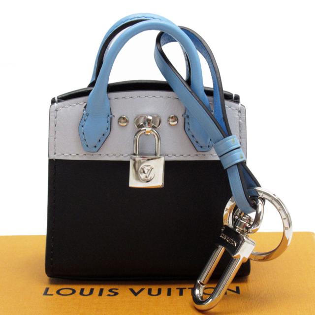 LOUIS VUITTON ルイ ヴィトン シティ スティーマー MP1789 チャーム キーホルダー ブルー 14067 ユニセックス【中古】 t19387i