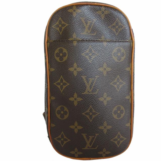 LOUIS VUITTON ルイ ヴィトン ポシェット ガンジュ モノグラム M51870 ボディバッグ ブラウン 14057 ユニセックス【中古】 s0205i