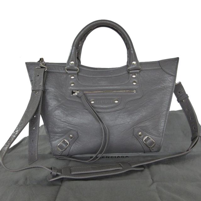 BALENCIAGA バレンシアガ ネオクラシックＭ 702502 ハンドバッグ ショルダーバッグ グレー 14055 レディース【中古】 s0316a