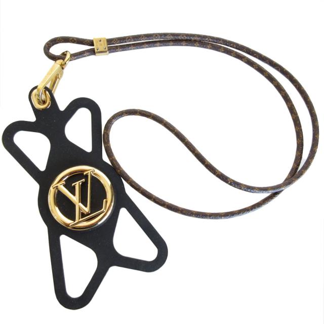 LOUIS VUITTON ルイ ヴィトン ルイーズ モノグラム M68382  スマートフォンホルダー ブラウン/ブラック 14057 ユニセックス【中古】 s0395j