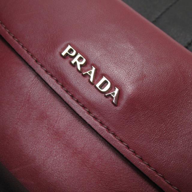 PRADA プラダ ショルダーバッグ ダークレッド 14060 レディース【中古