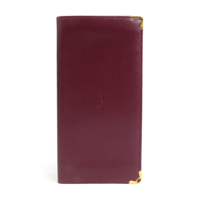 CARTIER カルティエ マストライン 札入れ ボルドー 14070 ユニセックス【中古】 55769f