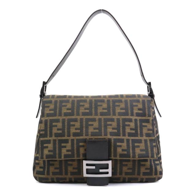 FENDI フェンディ マンマバケット ズッカ ショルダーバッグ ブラウン 14057 レディース【中古】 e59572g