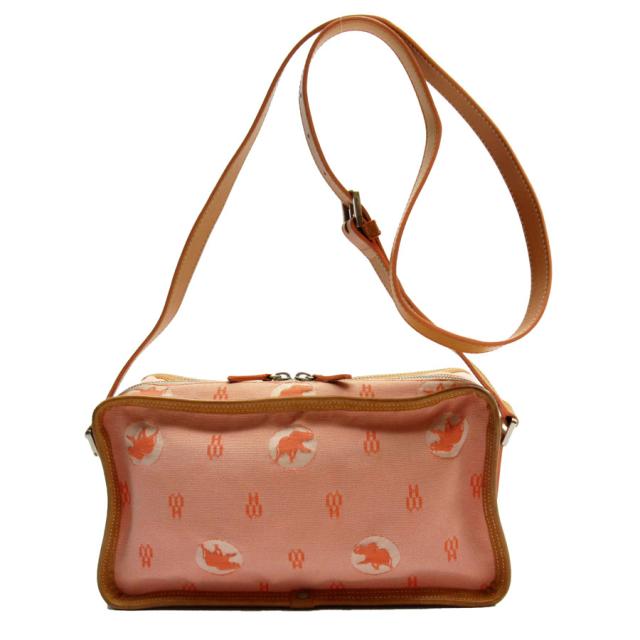 HUNTING WORLD ハンティングワールド ショルダーバッグ オレンジ系×ブラウン 14062 ユニセックス【中古】 t19618a