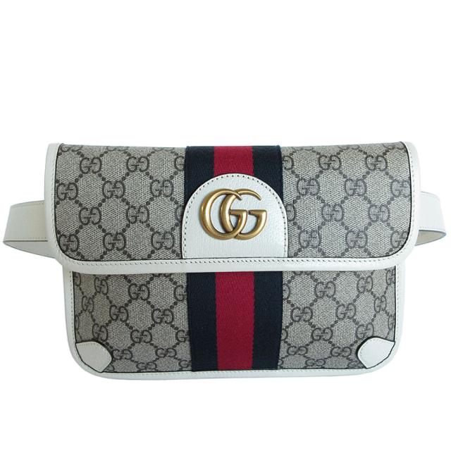 GUCCI グッチ オフィディア 574081 ウエストバッグ ベルトバッグ ベージュブラウン/オフホワイト 14059 メンズ【中古】 s0427a