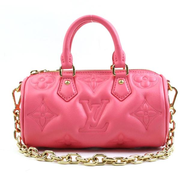 LOUIS VUITTON ルイ ヴィトン パピヨン BB バブルグラム M59826 ハンドバッグ 斜め掛けショルダーバッグ ピンク 14061 レディース【中古】 e59738a
