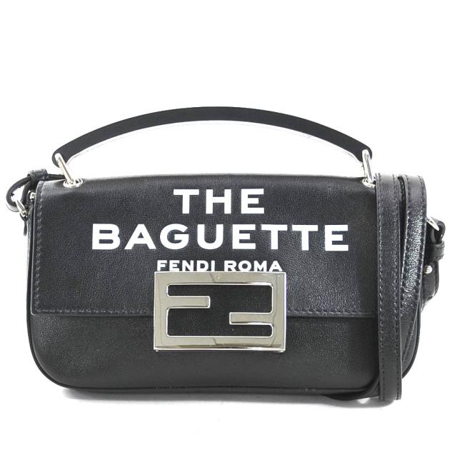 FENDI フェンディ フォン バゲット FENDI x MARC JACOBS 7AS142-AMWZ ショルダーバッグ ブラック/ホワイト 14054 ユニセックス【中古】 e59872a