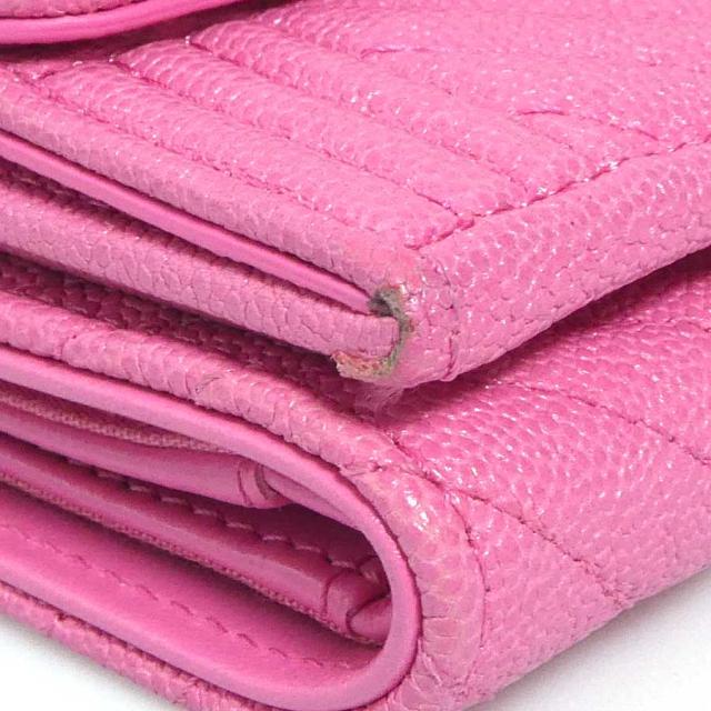 CHANEL シャネル ボーイシャネル 三つ折り財布 ピンク 14061