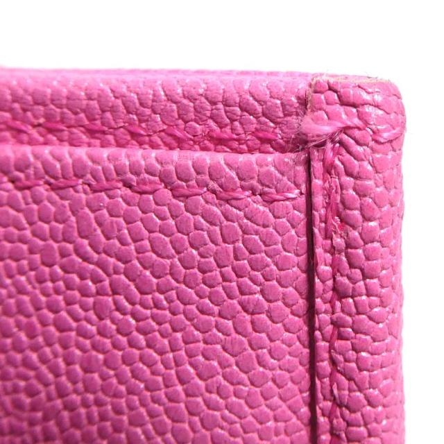 CHANEL シャネル ボーイシャネル 三つ折り財布 ピンク 14061