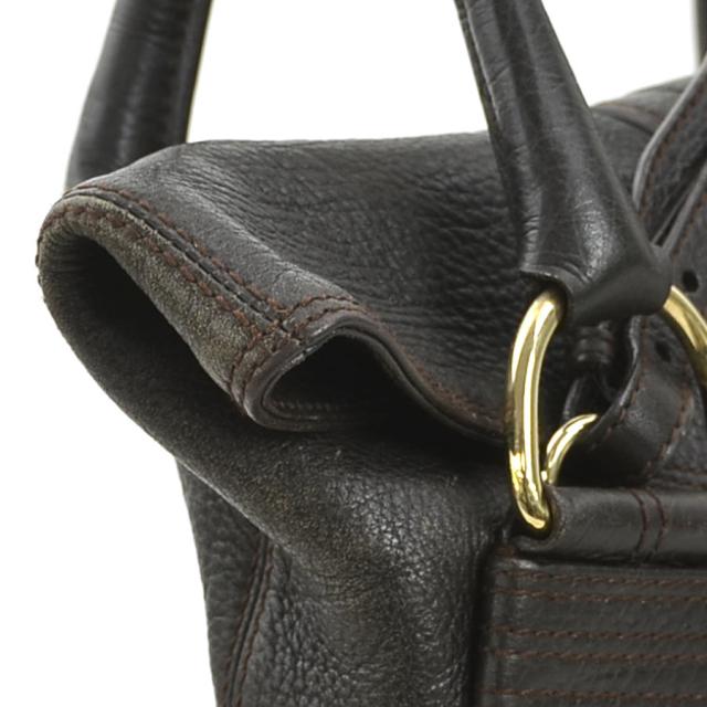 BVLGARI ブルガリ ハンドバッグ ショルダーバッグ ブラウン 14057