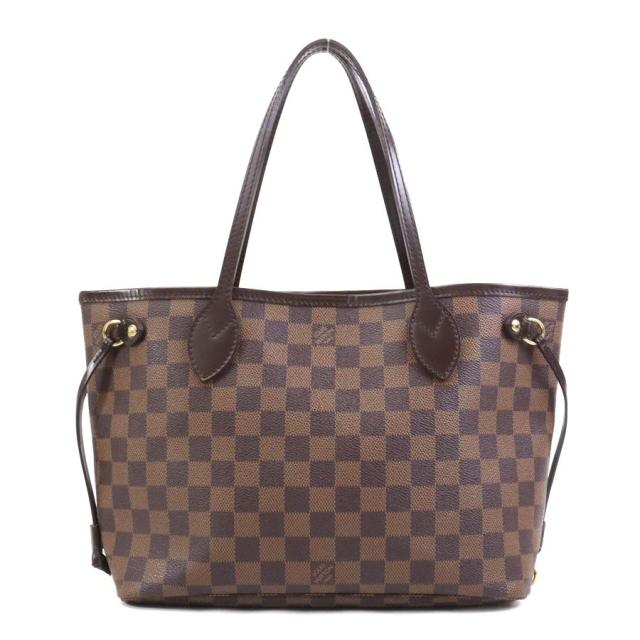 LOUIS VUITTON ルイ ヴィトン ネヴァーフルPM ダミエ トートバッグ ブラウン 14057 レディース【中古】 e59951g