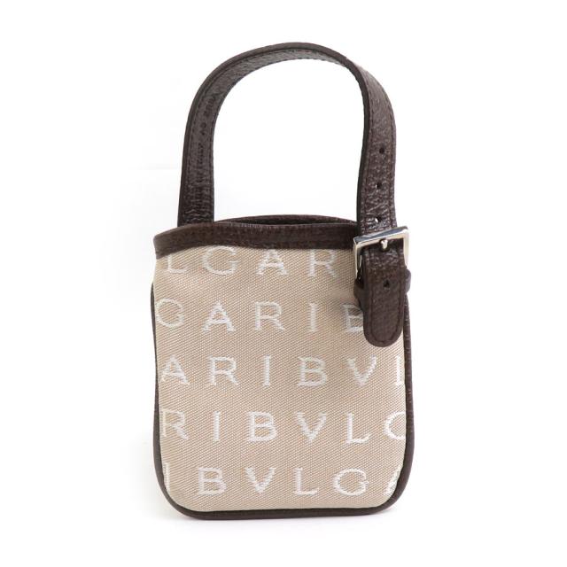 BVLGARI ブルガリ チャーム グレージュ/ホワイト/ブラウン 14059 レディース【中古】 e59982a