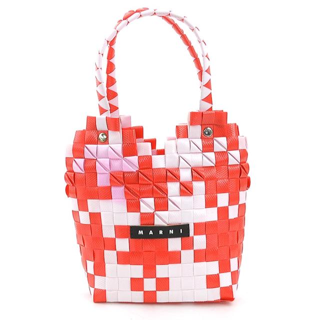 MARNI マルニ ハンドバッグ レッド×ピンク 14060 キッズ【中古】 r10373a