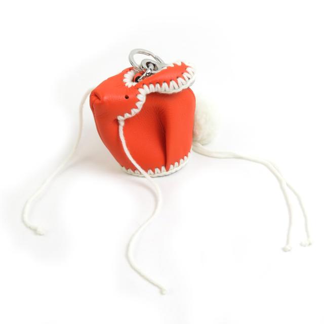 LOEWE ロエベ ラビット ウサギ チャーム オレンジ 14062 ユニセックス【中古】 r10391a