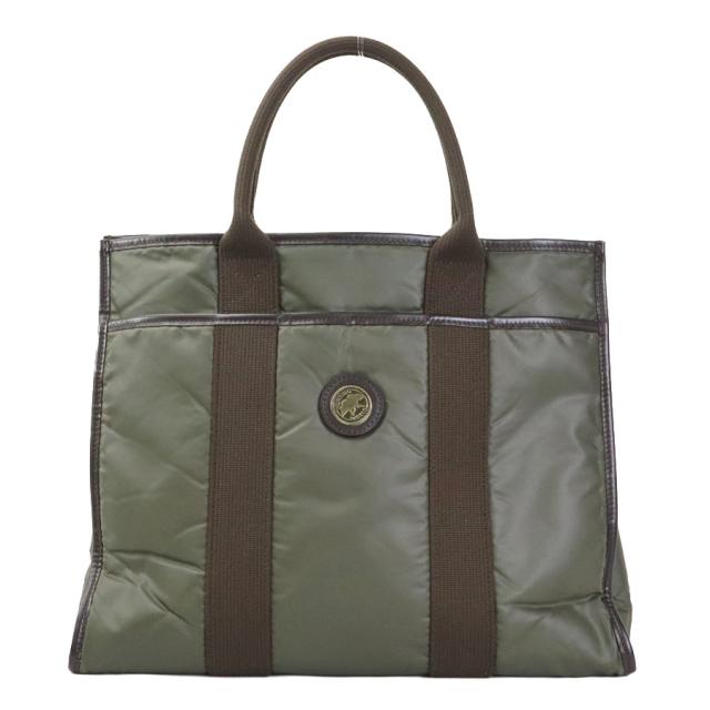 HUNTING WORLD ハンティングワールド ハンドバッグ カーキ 14058 ユニセックス【中古】 55913g