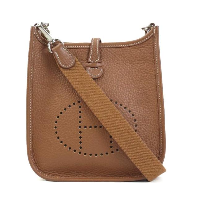 HERMES エルメス エヴリンTPM ショルダーバッグ ゴールド 14057 レディース【中古】 90054a