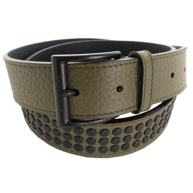 BURBERRY バーバリー ベルト カーキ/ブラック 14058 メンズ【中古】 s0589a