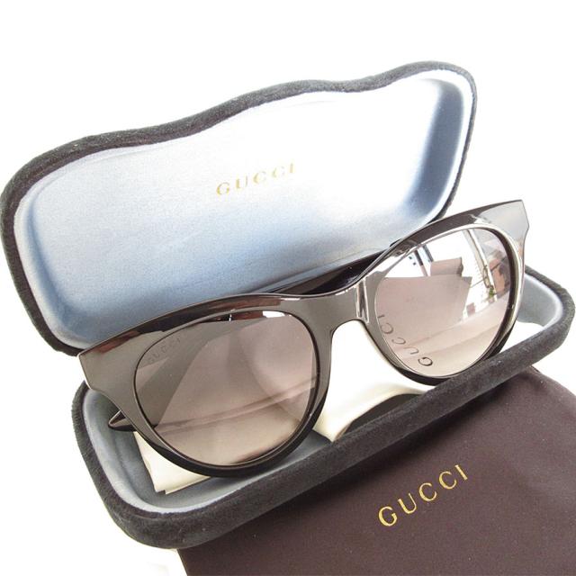 GUCCI グッチ GGマーモント サングラス ブラック/ゴールド 14054 ユニセックス【中古】 s0590a