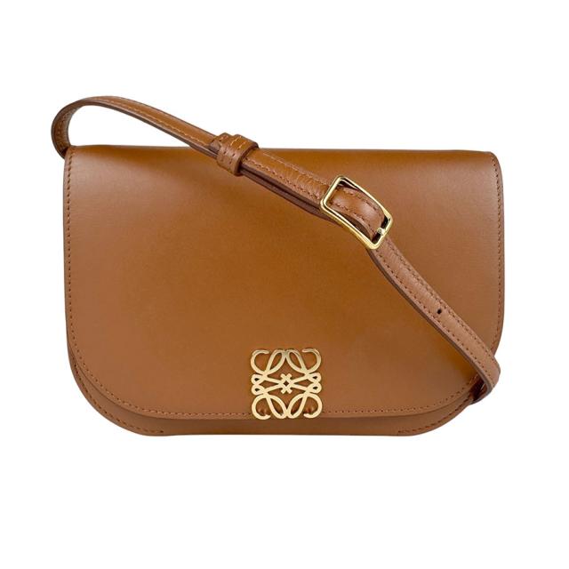 LOEWE ロエベ ゴヤ スモール 斜め掛けショルダーバッグ ブラウン 14057 レディース【中古】 z4192