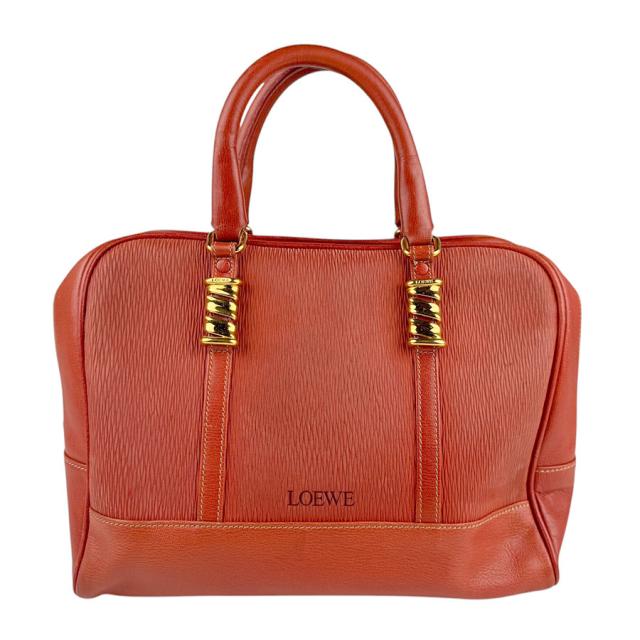 LOEWE ロエベ ハンドバッグ オレンジブラウン 14057 レディース【中古】 z4365