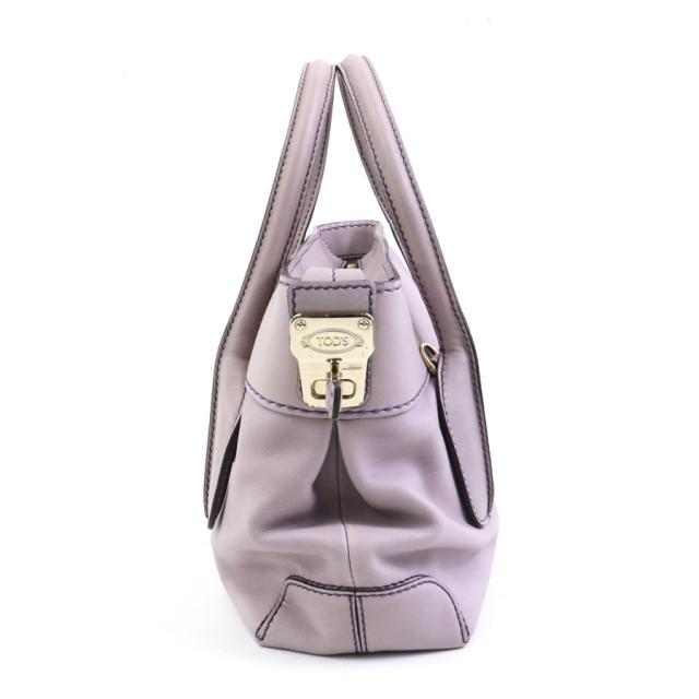 TOD’S トッズ ハンドバッグ ショルダーバッグ パープル 14064 レディース【中古】 55979a TOD'S トッズ ハンドバッグ ショルダーバッグ パープル 14064