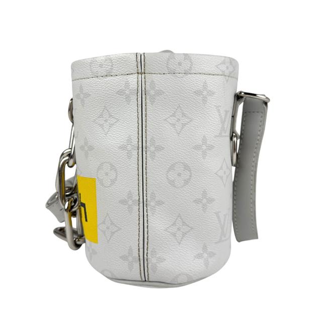 LOUIS VUITTON ルイ ヴィトン ナノ モノグラム チョーク M44631 ショルダーバッグ ライトグレー/イエロー 14055 メンズ【中古】 z4401 LOUIS VUITTON ルイ ヴィトン ナノ モノグラム チョーク M44631