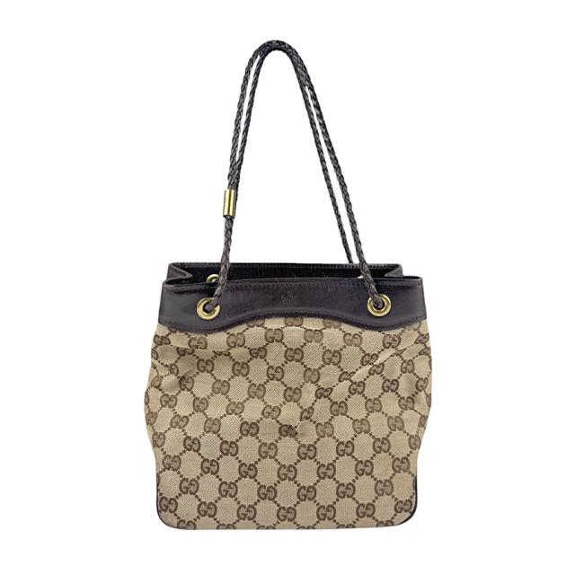 GUCCI グッチ 109143 ハンドバッグ ベージュブラウン 14059 レディース【中古】 z4383